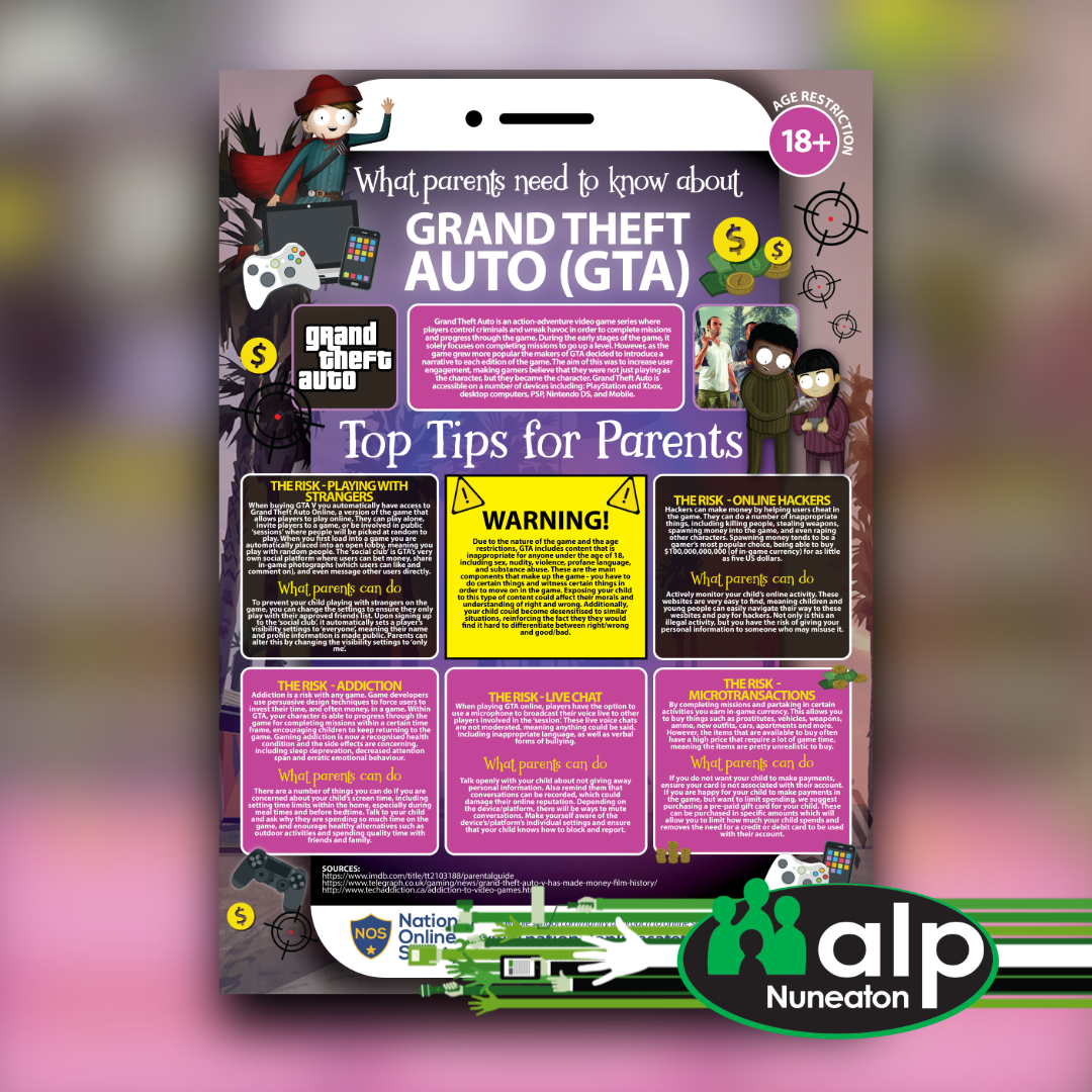 Grand Theft Auto: Online Safety Guide for Parents - ALP Nuneaton